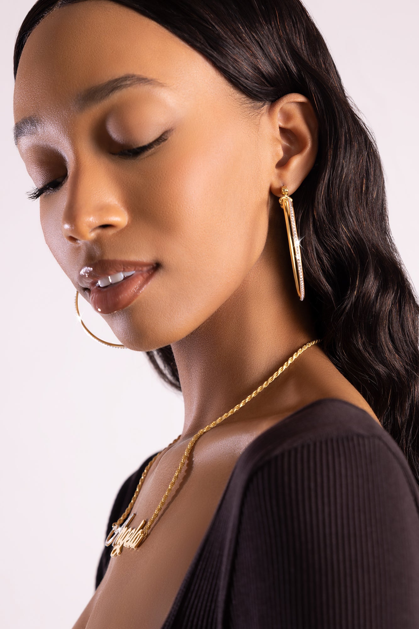 Timeless Hoops with Diamond Embellishments - Large – Simone I. Smith