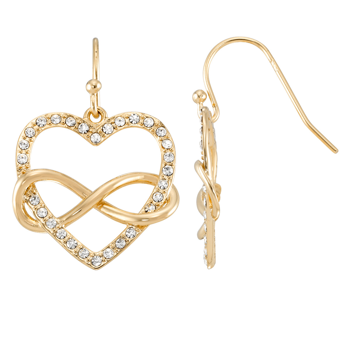 Amore Infinity Heart Dangle Earrings - Petite – Simone I. Smith