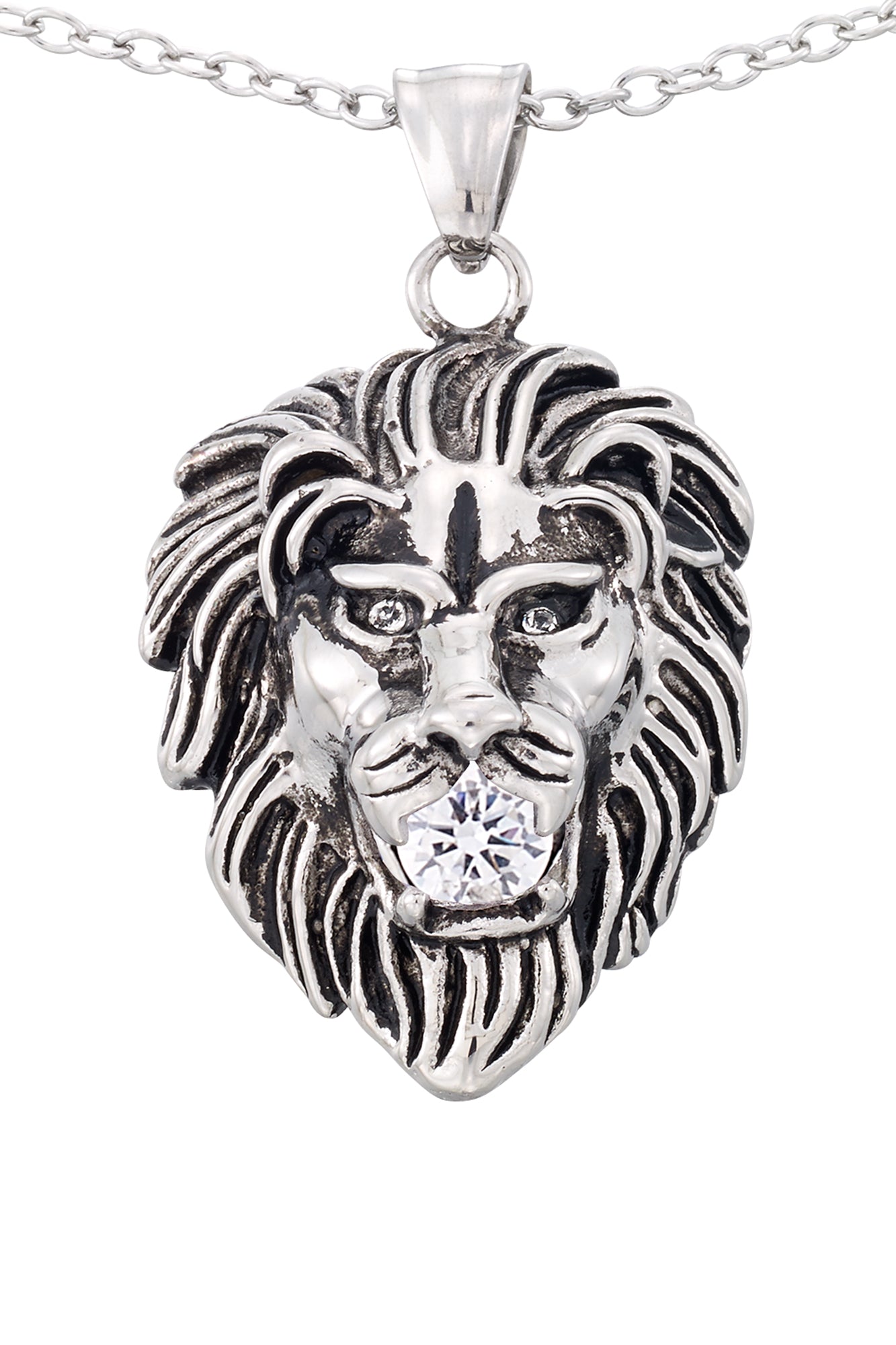 Stainless steel lion head pendant store