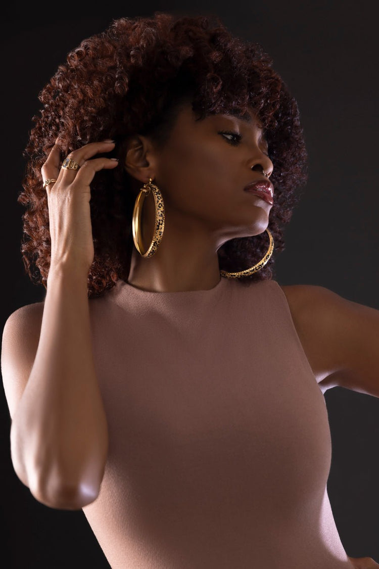 Sister Love Cheetah Hoops – Simone I. Smith