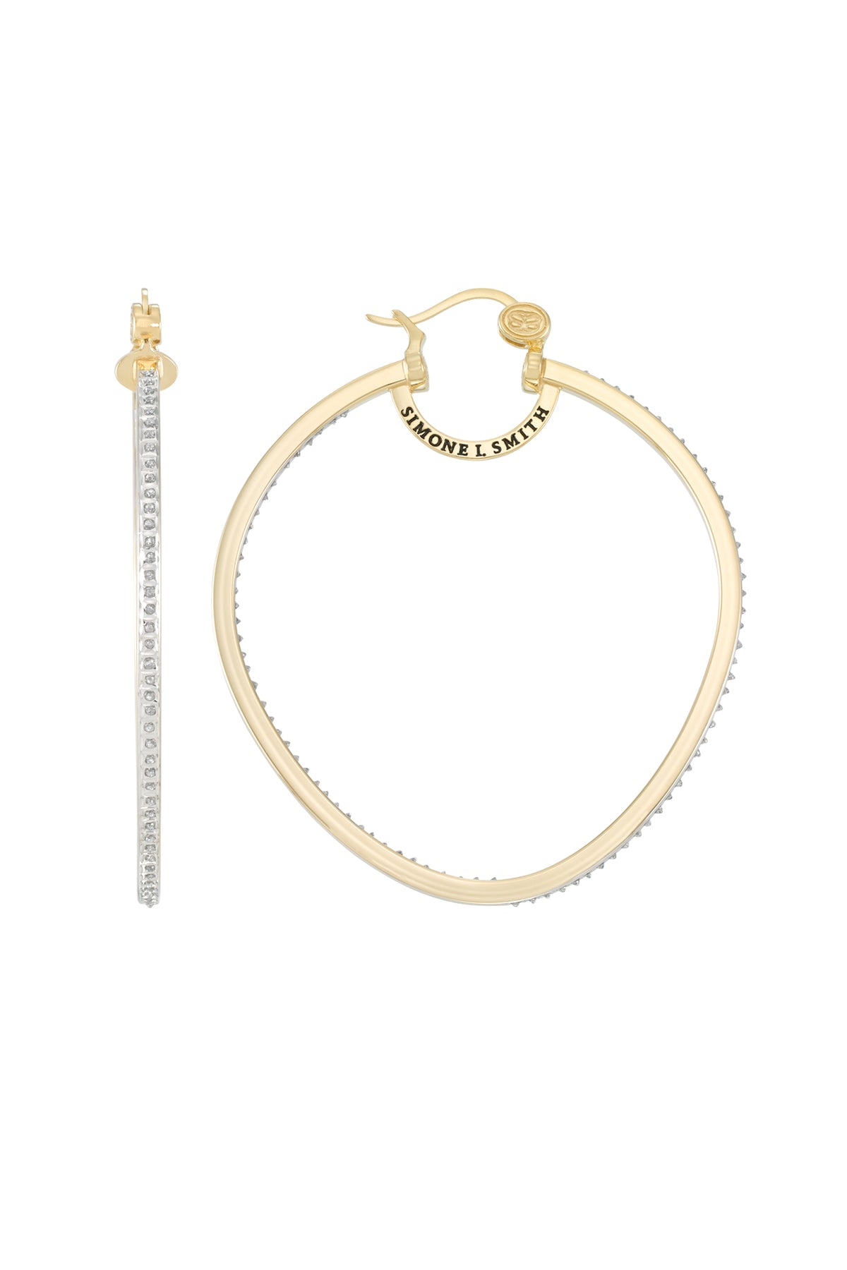 Precious Fruit Hoops with Diamond Embellishments - Large – Simone I. Smith