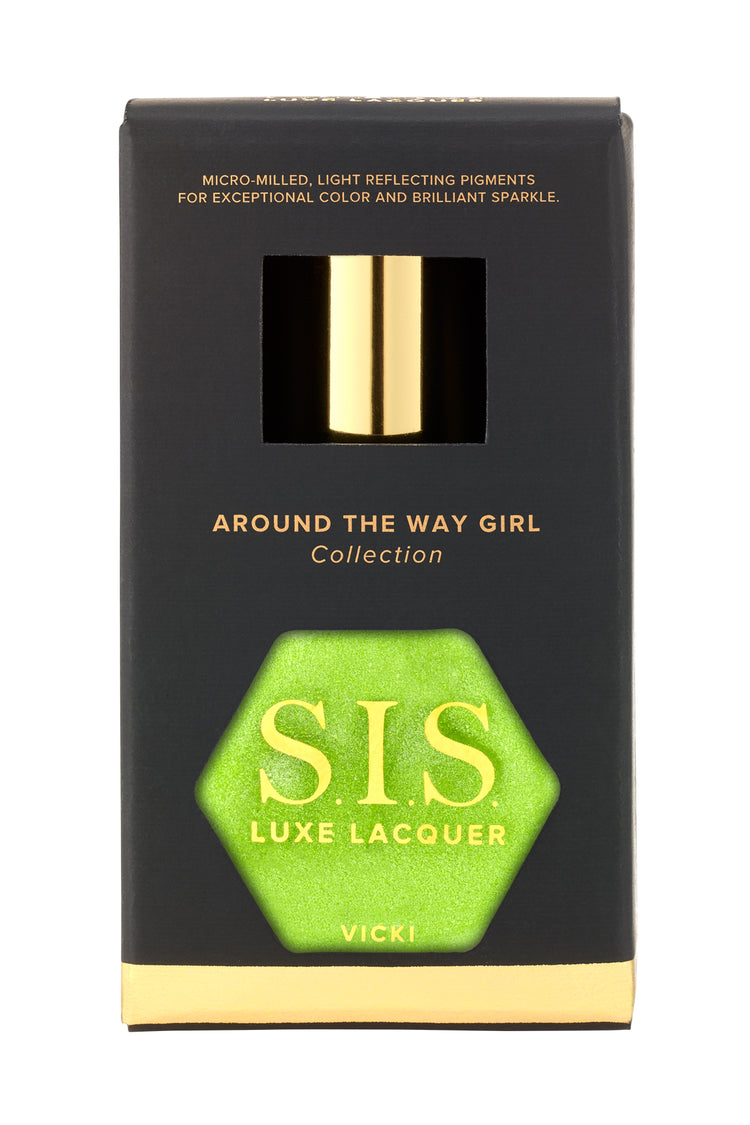 S.I.S LUXE LACQUER - VICKI - LIME GREEN – Simone I. Smith