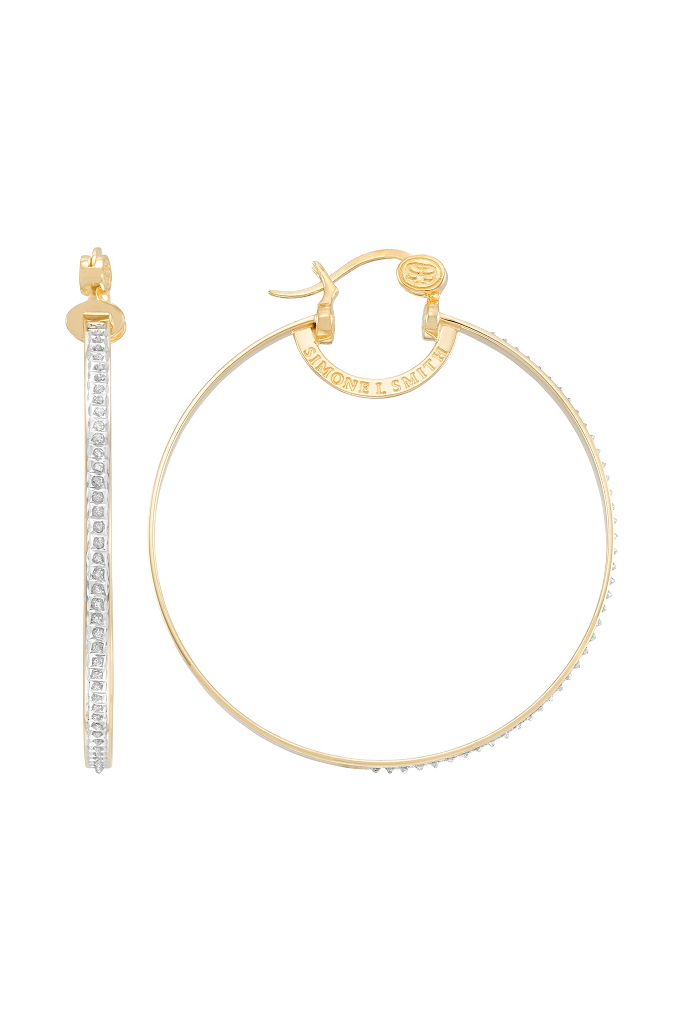 Timeless Hoops with Diamond Embellishments - Large – Simone I. Smith