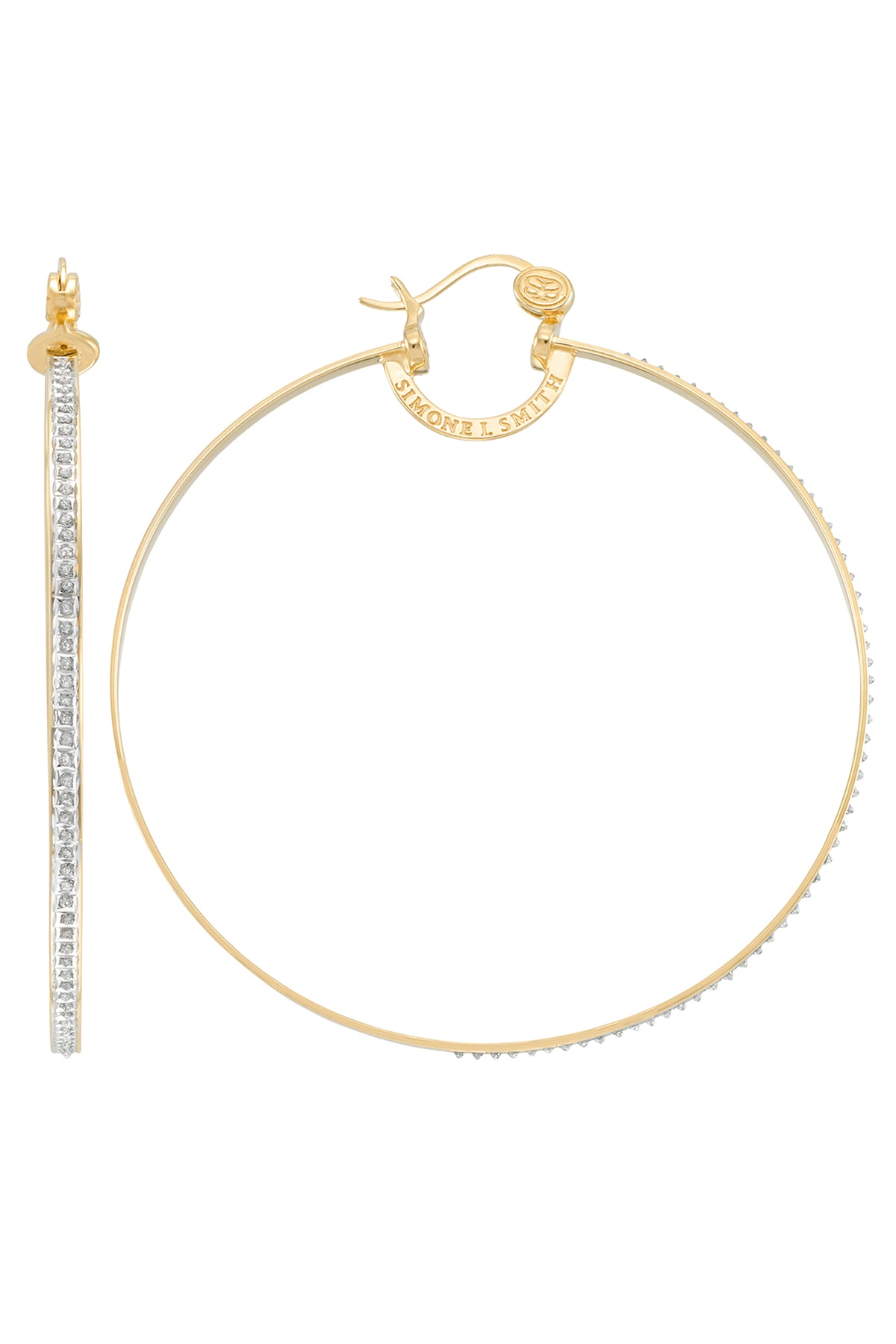 Timeless Hoops with Diamond Embellishments - Extra Large – Simone I. Smith