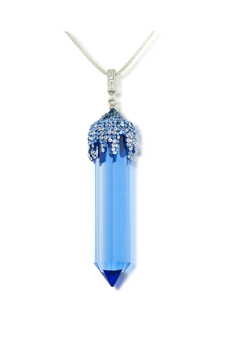 Ice Blue Crystal Pendant – Simone I. Smith